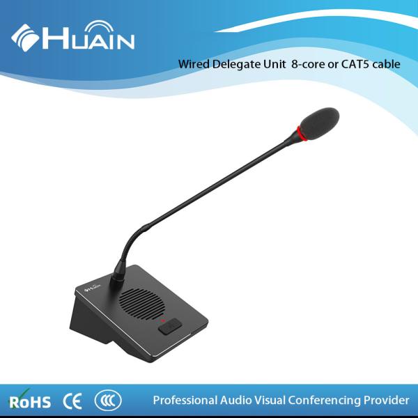 Quality HUAIN Digital Basic Gooseneck Wired Delegate Conference Microphone Console for for sale