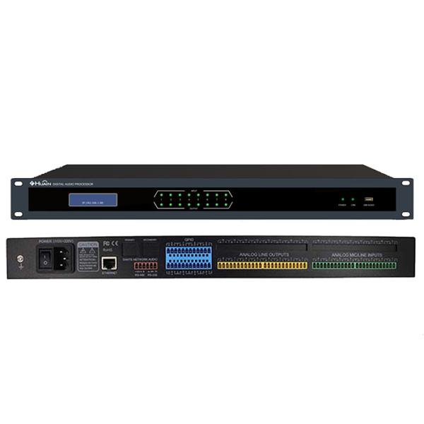 Quality HUAIN Professional DSP Processor Dante 8*8 Digital audio matrix controller for meeting system for sale