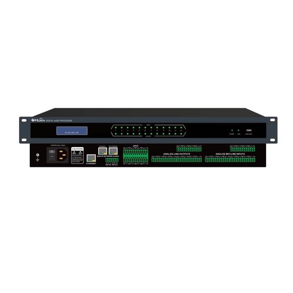 Quality Professional Dante Dsp matrix Audio Processor 12*12 Digital Audio Media Matrix System for sale