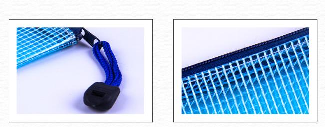 厚くされたB4網の透明な防水文房具袋はジッパーのファイル ホルダー袋をカスタマイズしました