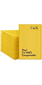 4x7生物分解性のバブラーの郵便利用者