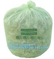 China Eco Friendly Disposable Biodegradable and Compostable Kitchen Waste Trash Collection Biodegradable Trash Bags Compostabl for sale