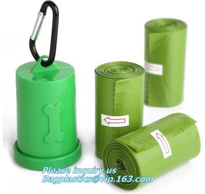 Cina borsa di rifiuti non di plastica concimabile biodegradabile del cordone di 100% su misura, cordone biodegradabile della plastica della composta di eco in vendita