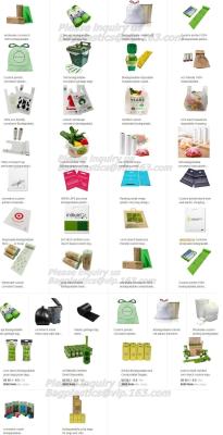 Cina Sacchi concimabili amichevoli delle fodere di pattumiera dello spreco del giardino dei rifiuti di Eco grandi bio-, sacchi concimabili biodegradabili dei rifiuti, Lin in vendita