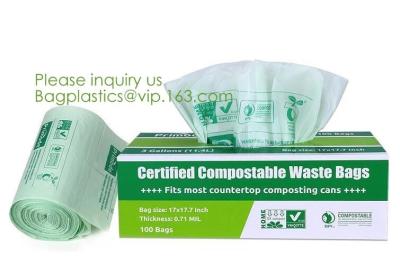 中国 病院の医学の注文のカッサバはEcoのCompostableパックのロゴ、Bagease Bagplasticsの生物Degradableごみ袋をかぎつけた 販売のため