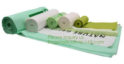 Cina la borsa di plastica biodegradabile concimabile su ordinazione di imballaggio per alimenti dell'amido di mais, maglietta insacca le sedere di plastica concimabili biodegradabili in vendita