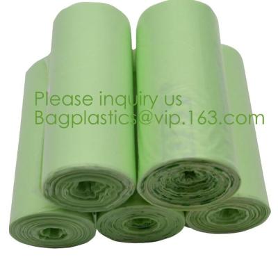 Cina la borsa di plastica biodegradabile concimabile su ordinazione di imballaggio per alimenti dell'amido di mais, maglietta insacca le sedere di plastica concimabili biodegradabili in vendita