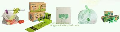Cina i sacchetti della spesa di plastica biodegradabili concimabili amichevoli della maglietta di eco, riciclano la cucina il cornstar biodegradabile del pacchetto 100 in vendita