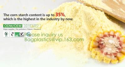 Cina i sacchetti della spesa di plastica biodegradabili concimabili amichevoli della maglietta di eco, riciclano la cucina il cornstar biodegradabile del pacchetto 100 in vendita