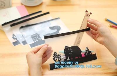 Cina Per il documento o lo Swimwear pp lo zip di plastica chiude la borsa a chiave, chiusura lampo borsa d'imballaggio glassata della biancheria intima del PVC, chiusura lampo del cursore impermeabile in vendita