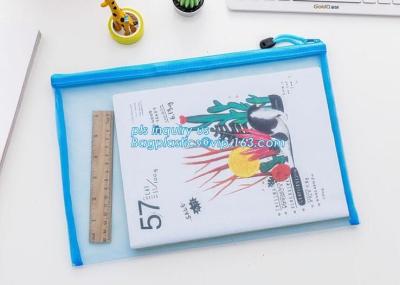 중국 메시 PVC 방수 지퍼 문서 부대 pvc 폴더, PP 플라스틱 서류철 인쇄할 수 있는 문서 부대 내의 문구용품 판매용