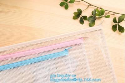 Китай сумка с папкой файла сетки молнии/pvc, сумка документа сетки молнии водоустойчивой сетки сумки замка застежка-молнии пластиковая продается