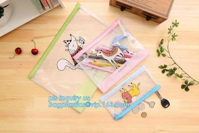 Китай сумка с папкой файла сетки молнии/pvc, сумка документа сетки молнии водоустойчивой сетки сумки замка застежка-молнии пластиковая продается