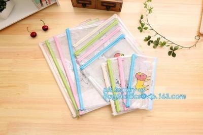 중국 pvc 문서 부대 메시 연약한 부대를 인쇄하는 ESD 반대로 정체되는 기능 A4를 가진 PVC 파일 부대를, 고열 저항합니다 지퍼로 잠그십시오 판매용