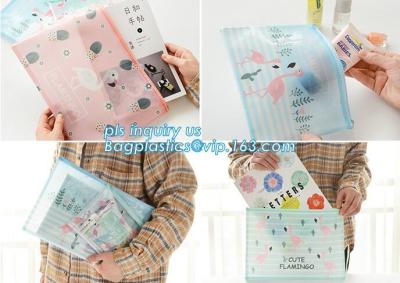 중국 서류철, 촉진 M 정연한 나르는 PVC 문구용품 파일 부대, 지플락 문구용품 문서 파일 Nu를 위한 순수한 주머니를 그물에 걸리십시오 판매용