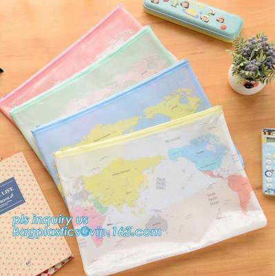 Chine Sac promotionnel d'emballage de glisseur de PVC, sac de tirette de pe/sac document de tirette/sac dossier de tirette, Ba de document de dossier de sac de maille à vendre