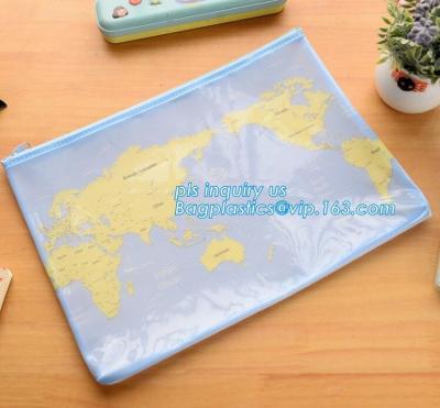 Chine Sac promotionnel d'emballage de glisseur de PVC, sac de tirette de pe/sac document de tirette/sac dossier de tirette, Ba de document de dossier de sac de maille à vendre