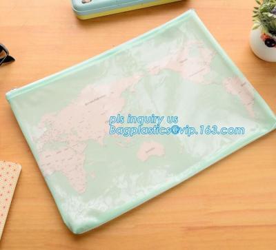 Chine Sac promotionnel d'emballage de glisseur de PVC, sac de tirette de pe/sac document de tirette/sac dossier de tirette, Ba de document de dossier de sac de maille à vendre