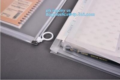 중국 주문 문구용품은 슬라이더, 경편한 서류 가방 슬라이더 부대/최신유행 손잡이 새총 부대, /zipper 슬라이더 plas로 pvc 부대를 서리로 덥었습니다 판매용