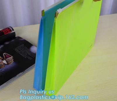 Chine Poche de sac de maille de holer de sac de dossier de sac de document d'unité centrale de TAILLE d'A5 A4 avec la tirette, dossier imperméable de tirette de taille de la maille a4 de fibre à vendre