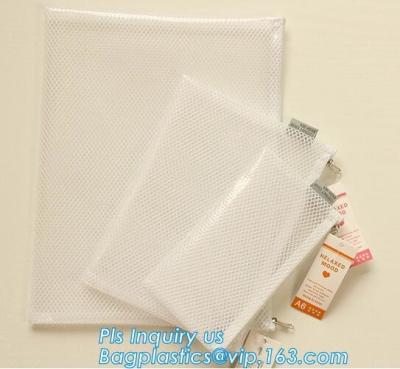 China Office Stationery Plastic Mesh A5 Black File Folders with Zipper, A4 Eco-friendly PVC Mesh Zipper Document Bag Plastic A zu verkaufen