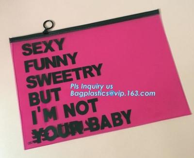 China saco de plástico matt liso do zíper eco-amigável do slider para o documento ou o roupa de banho, vestuário da folha de prata do zíper do saco do zíper do slider à venda