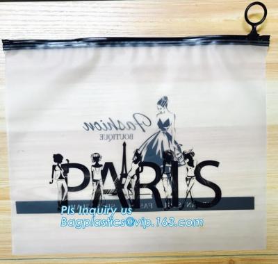 China EVA-Kleidung sackt Plastik- Schieberreißverschlusskasten, Gewohnheit Druck- Seiten-guesset Folien-Schieberreißverschluß, wiederversiegelbares Verpackendia ein zu verkaufen