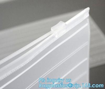 China o saco de plástico do PVC do zíper do slider para a folha de cama de embalagem, sacos lisos do zíper do slider do PVC da parte superior do zíper para bens de lavagem de toalha embala à venda