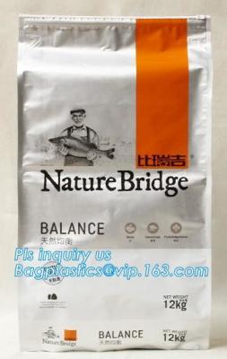 China Schieber-Reißverschluss-flache Unterseiten-Keil-Hundenahrung- für Haustiereverpackungs-Tasche, Gravüren-Druckspitzen-Schieber-Plastikschoßhund mit Reißverschluss Trea zu verkaufen