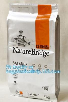 China Schieber-Reißverschluss-flache Unterseiten-Keil-Hundenahrung- für Haustiereverpackungs-Tasche, Gravüren-Druckspitzen-Schieber-Plastikschoßhund mit Reißverschluss Trea zu verkaufen