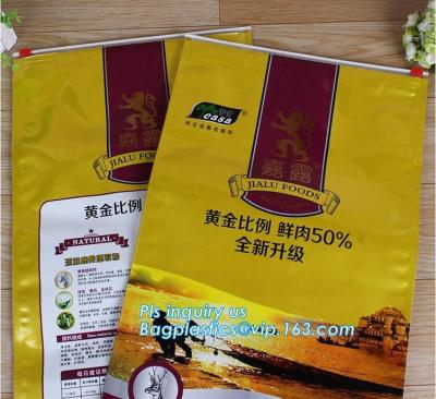 China O saco do empacotamento de alimento do cão de estimação da folha de alumínio/os sacos empacotamento plástico para o animal trata/os sacos empacotamento de alimento para cães, zíper do slider à venda