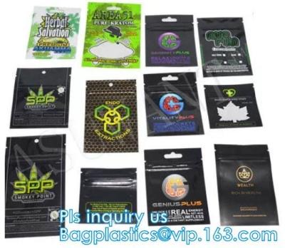 China Os sacos de plástico resistentes que empacotam com zíper, ervas resistentes plásticas Ziplock de Mylar da prova da saída da criança da prova da criança ensacam, Zi à venda