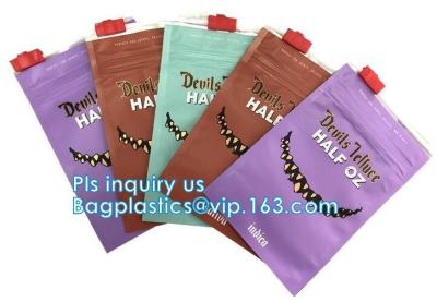 China Os malotes Ziplock do saco da folha da prata do tamanho médio, espaço livre levantam-se malotes para a erva daninha feita sob encomenda que empacota a prata Ziploc do tamanho médio à venda