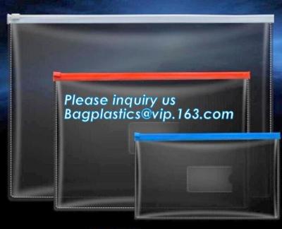 China Sacos plásticos do armazenamento do zíper do slider do PVC do PE Reclosable, saco plástico do lápis do pvc do espaço livre do zíper do slider da multi cor, zíper do pvc à venda