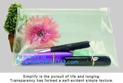 China Saco impermeável plástico Ziplock para o roupa de banho, saco da embalagem do pvc do slider para a promoção do champô, compra do espaço livre do slider do zíper à venda