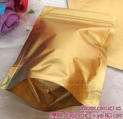 China Los bolsos laterales del escudete, patio sellaron los bolsos, galleta que empaquetaba, paquete del té, paquete del café, papel de aluminio de empaquetado del aceite k empaquetan W en venta