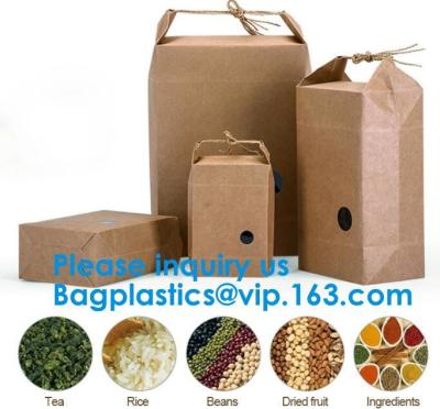 China Imprimiendo la bolsa de papel de Brown Kraft de las compras del regalo que embala acepte el bagplasti modificado para requisitos particulares del bagease de la manija de Logo Paper Bag With Rope en venta
