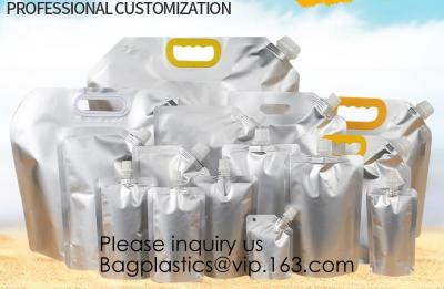China 500ml echó en chorro la bolsa líquida del canalón del papel de aluminio de la bolsa del detergente para ropa del bolso, bolsos de agua líquidos echados en chorro transparentes del bolso pac en venta