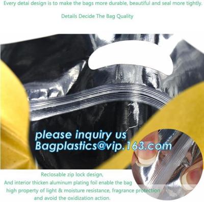 중국 명확한 창을 가진 kraft 지플락 종이 봉지를, resealable 지퍼 위로 서 있습니다 명확한 창 갈색 kraft 종이 봉지 BAGEAS를 위로 서 있으십시오 판매용