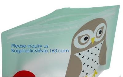 China Biologisch abbaubare tragbare wiederverwendbare Imbissspeichertasche halten Nahrung neuer, umweltfreundlicher FDA-Grad-wiederverwendbarer Zipdichtungs-Verschluss-Gefrierschrank zu verkaufen