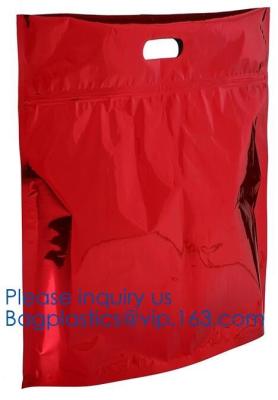 China flache Unterseite der qual Dichtung stehen oben Beutel mit Reißverschluss, Plastiktaschediareißverschluß mit Seitenkeil, metallisierte Seitennahrung p der dichtung 8 zu verkaufen