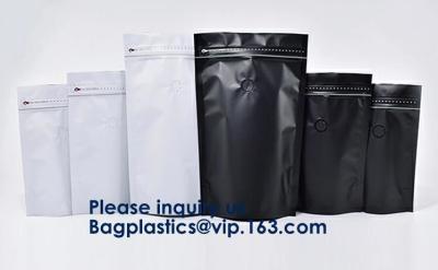 China Besonders angefertigt, Kaffeebohne-Taschen-Aluminiumfolie-Seiten-Keil-Viererkabel-Dichtungs-Verpackenkaffee-Tasche mit Ventil druckend zu verkaufen