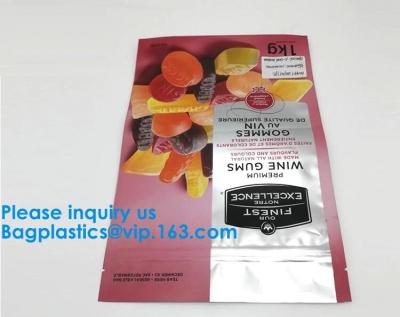 中国 食糧、ジッパーが付いている側面のガセット袋の平底の正方形の底側面のガセット袋のための平底の袋/箱の袋 販売のため