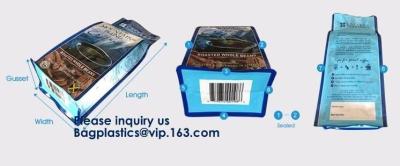 China Kraftpapier stehen oben Beutel stehen klar oben Beutel, Jutefaser-, denblick oben die gestreiften Beutel stehen oben Beutel mit rechteckigem Fenster stehen zu verkaufen