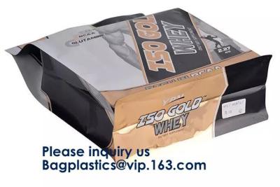 China Kraftpapier stehen oben Beutel stehen klar oben Beutel, Jutefaser-, denblick oben die gestreiften Beutel stehen oben Beutel mit rechteckigem Fenster stehen zu verkaufen