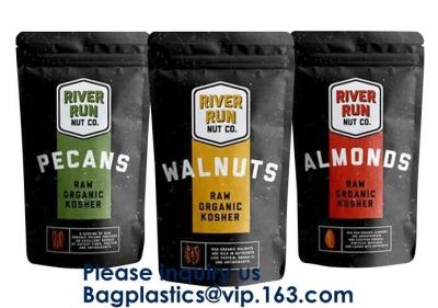 China Zakken van de de Tribune staan de omhoog Vlakke Zak van de douanealuminiumfolie Zak van de de Zak de Eiwitritssluiting van het Zakvoedsel, standup zakzakken, bagease op Te koop