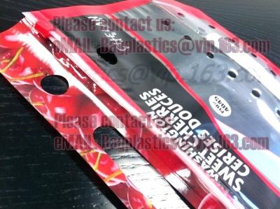 中国 ブドウ/チェリー/フルーツ、プラスチック フルーツのブドウのチェリーの野菜パッキング保護袋、甘いチェリーのためのフルーツの包装袋 販売のため