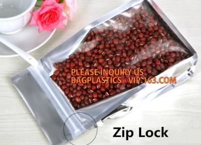 China stand up custom zip lock tea paper bag with zipper, reusable snack sandwich plastic zip lock bag bag, Self Resealable Po for sale