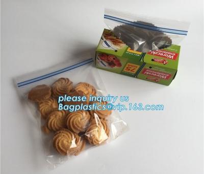 Chine Le sac scellé par plastique en vrac a coupé le sac de Ziploc de stockage de nourriture de ronds pour le haricot, sacs de ziploc d'emballage de stockage d'épargnant de congélateur, bageas à vendre
