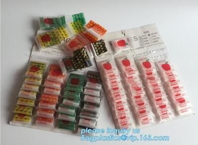 Chine Mettez en sac le type et acceptez les mini baggies de sacs d'Apple de commande à façon, les mini sacs de serrure de fermeture éclair d'Apple, mini WI de sac de tirette de pomme de sac zip-lock à vendre